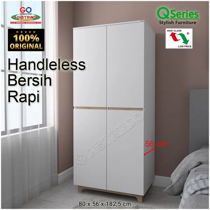 Distrindo - Lemari Pakaian 2 Pintu TEBAL 15mm SUPER Minimalis RAPI ...