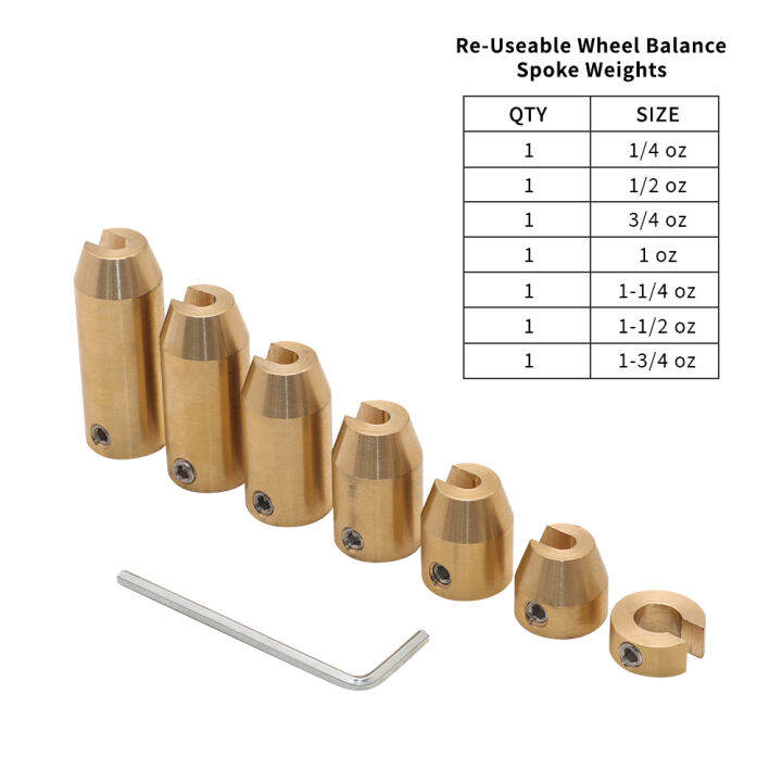 Universal Motorcycle Reusable Brass Wheel Spoke Balance Weights Refill ...