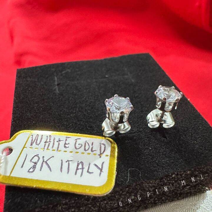 OngpinPH HIKAW FOR MEN AND WOMEN, SILVER DIAMOND STUD CHARM EARRINGS ...