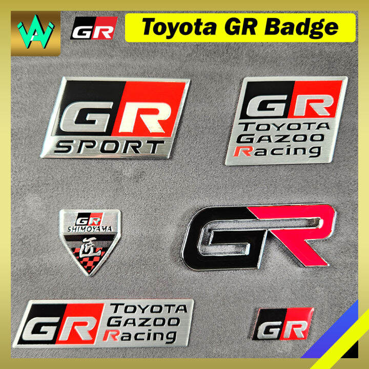 GR Gazoo Racing Logo Sport Sticker Logos Badge Toyota Yaris Corolla ...