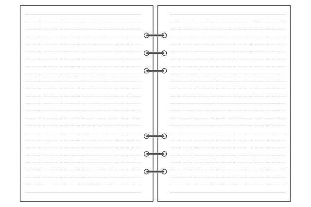 Classic 6 Holes Binder Notebook Inner Paper Core/refilling Inner Papers ...