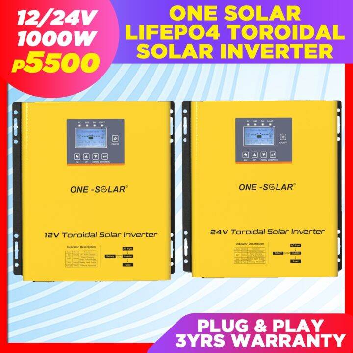 One Solar Inverter 12V1000W - Off Grid Toroidal Inverter not Snadi Snat ...