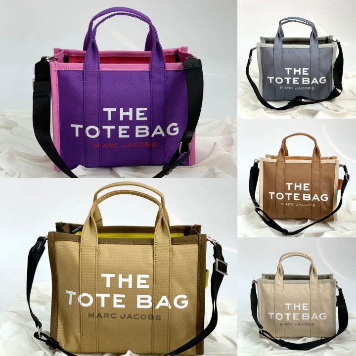 MARC JACOBS TOTE mj Fabric jacquard canvas Tote bag Portable commuter ...