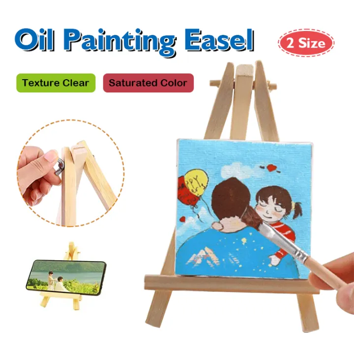 Mini Pine Wood Easel Stand kayu Solid Wood Stand Art Sketch Drawing ...