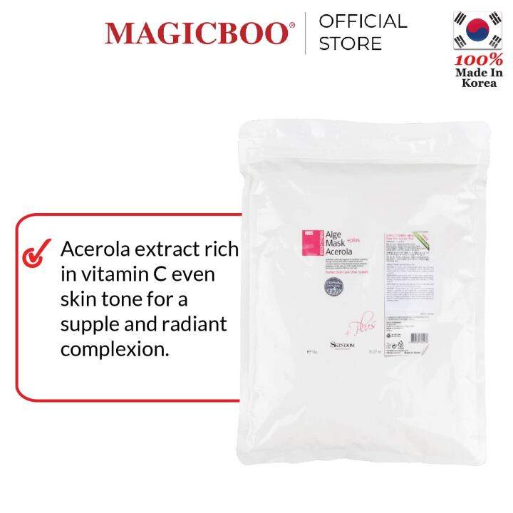 Magicboo Skindom Alge Mask + Plus Acerola (Brightening) 1kg | Lazada