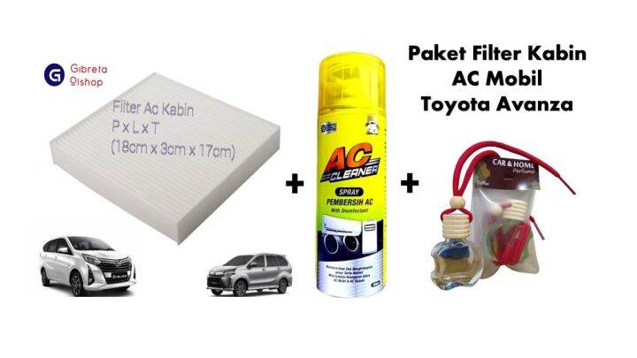 Paket Filter AC Kabin Mobil Toyota Avanza & Xenia 3 Produk Dalam Satu ...