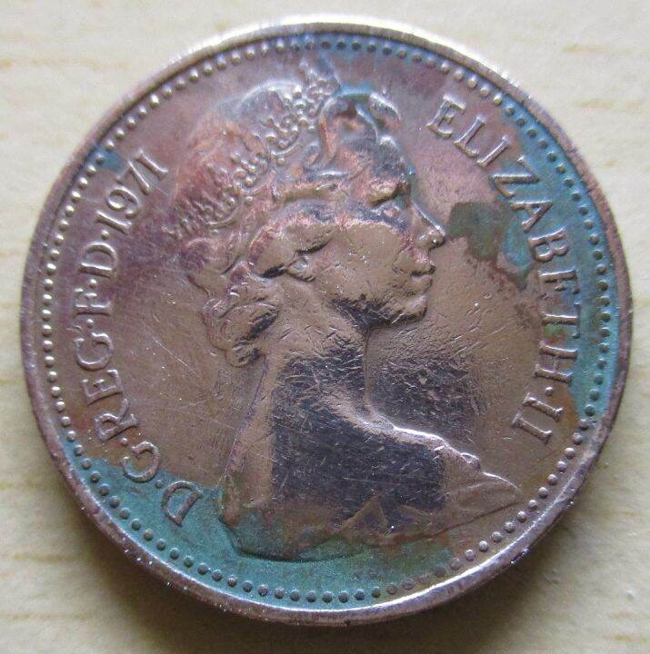 D*G*REG*F*D*1971 ELIZABETH*II NEW PENNY Coin | Lazada