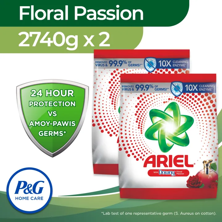 [BUNDLE] Ariel Powder Detergent Floral 2740g x 2 (Laundry Detergent ...