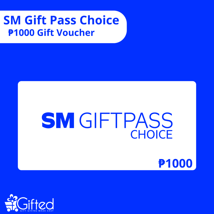 SM Gift Pass Choice PHP 1000 Gift Voucher | Lazada PH