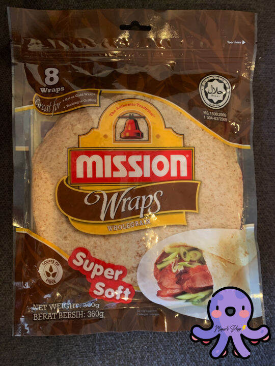 MISSION Wraps Wholegrain Size 360g. (45g x 8) | Lazada.co.th
