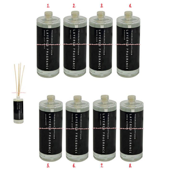 Layered Fragrance France Diffuser 200ml Difuser Stik Bambu Pewangi ...