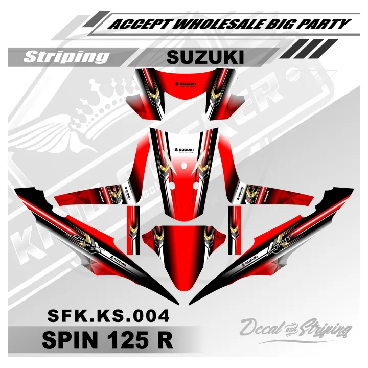 Sticker Striping Decal Full Body Suzuki Spin 125 R - Sticker Striping ...