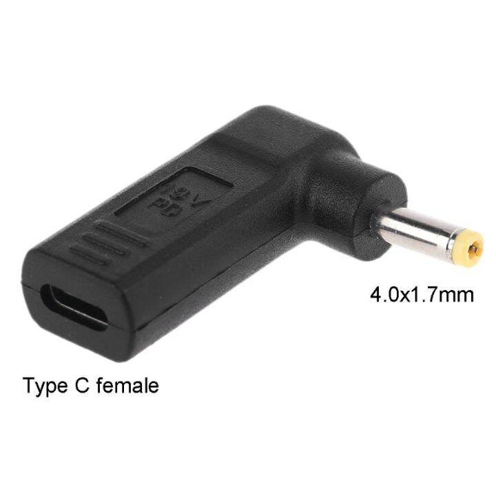USB Type C Plug DC Jack Power Adapter USB-C Female to 4.0x1.7mm Male ...