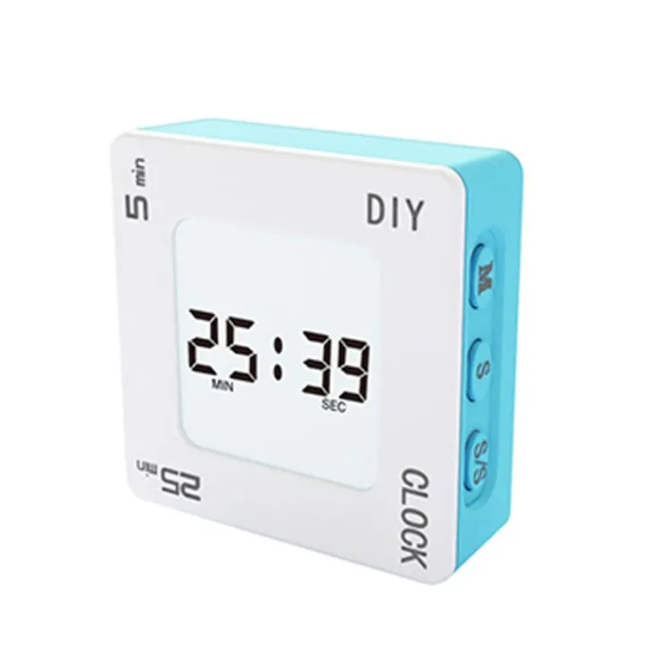 DIY Time Management Pomodoro Timer Creative Square Alarm Clock ...