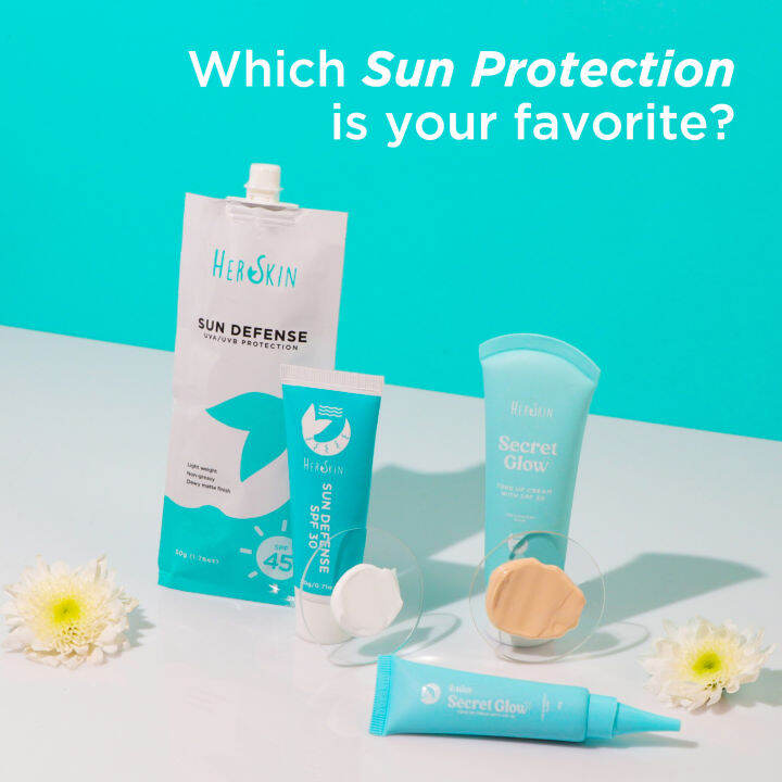 Her Skin Sun Defense Tone Up Cream with SPF Sunblock Sunscreen | Lazada PH