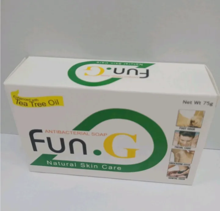 Fun G Antibacterial Soap Natural Skin 75G Enhanced with Tea Tree Oil ...