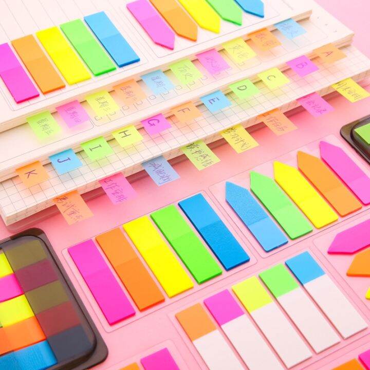 100 Sheets Creative Colorful Label Stickers Portable Pure Color Strong ...