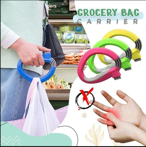 Non Slip D-type grocery shopping plastic bag carrying holder handle ...