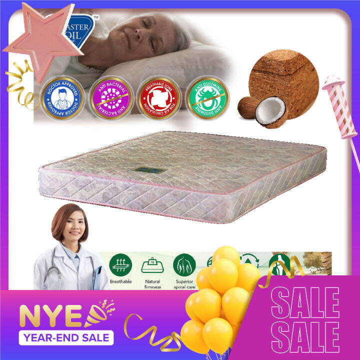 Masterfoam 4 Inches 100% Coir Fibre / COCONUT FIBER COIR Mattress / Tilam Sabut Kelapa | Lazada