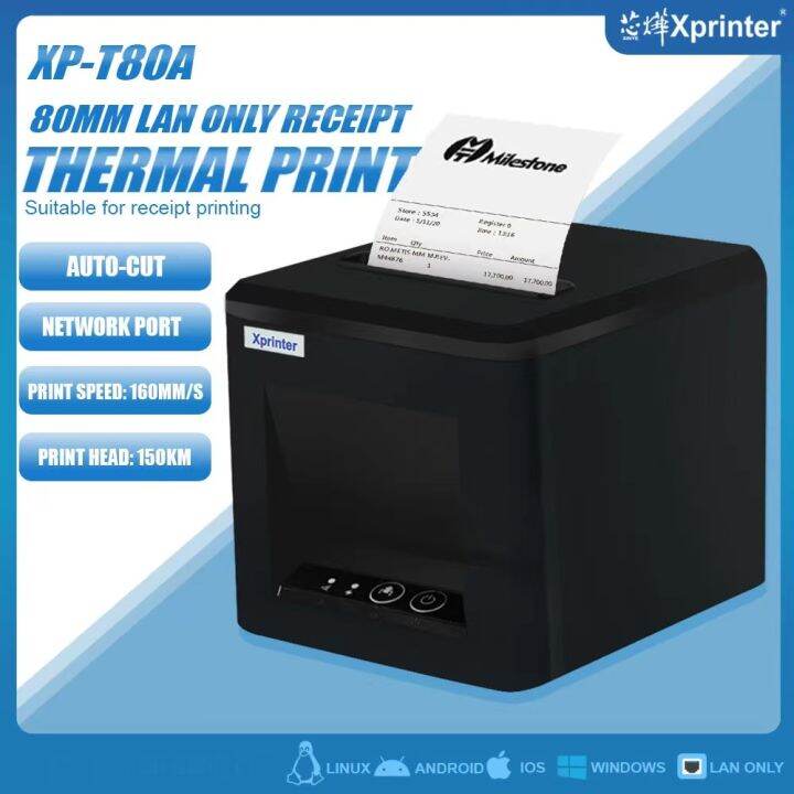 Xprinter T80A 80mm Thermal Receipt Printer Auto-cutter Kitchen ...