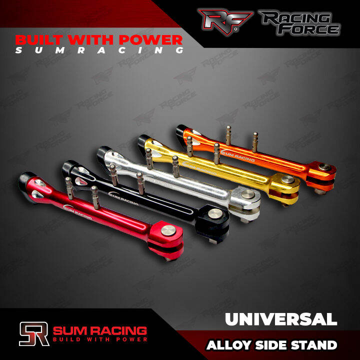 SUM RACING SIDE STAND ALLOY 230MM (BLACK/GOLD/ORANGE/RED SILVER ...
