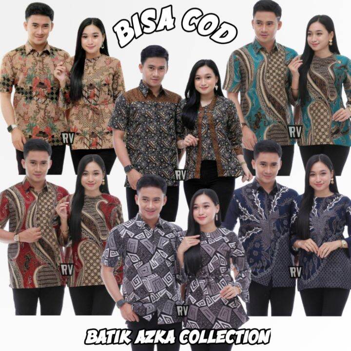 Batik Couple Rama Sinta Atasan Batik Pria Wanita Pakaian Seragam Kantor ...