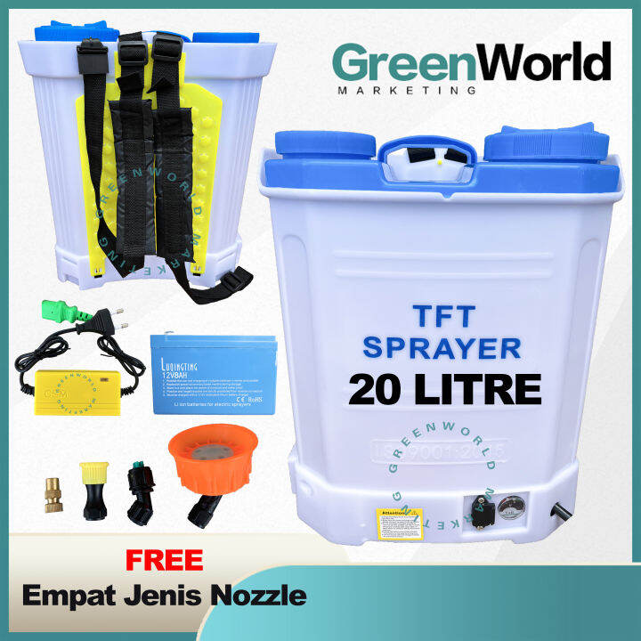 TFT Portable Rechargeable Li-ion Battery Knapsack Chemical Sprayer 20L ...