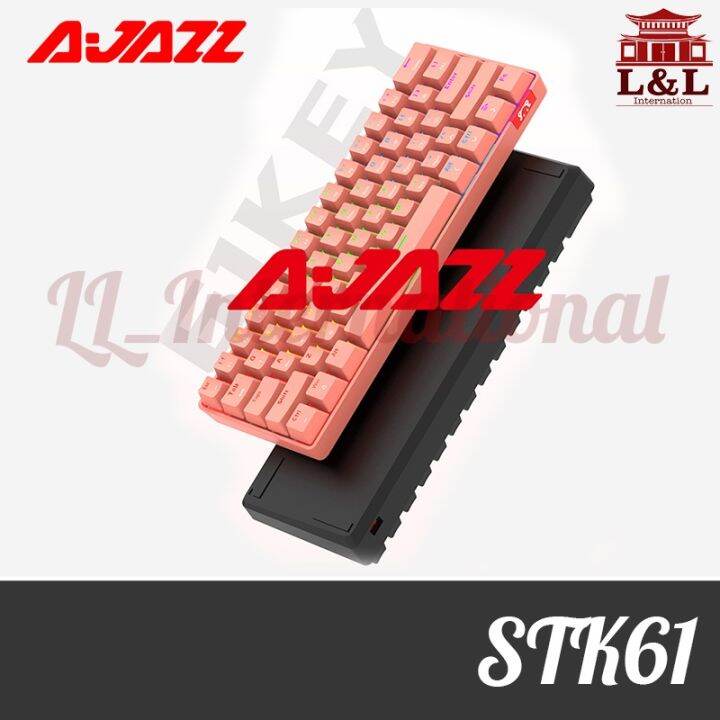 Ajazz 61-Keys STK61 Mechanical Keyboard Wireless Dual-Mode RGB Backlit ...