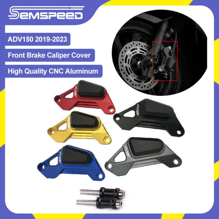 SEMSPEED Motorcycle Front Disc Brake Pump Cover Guard Caliper ...
