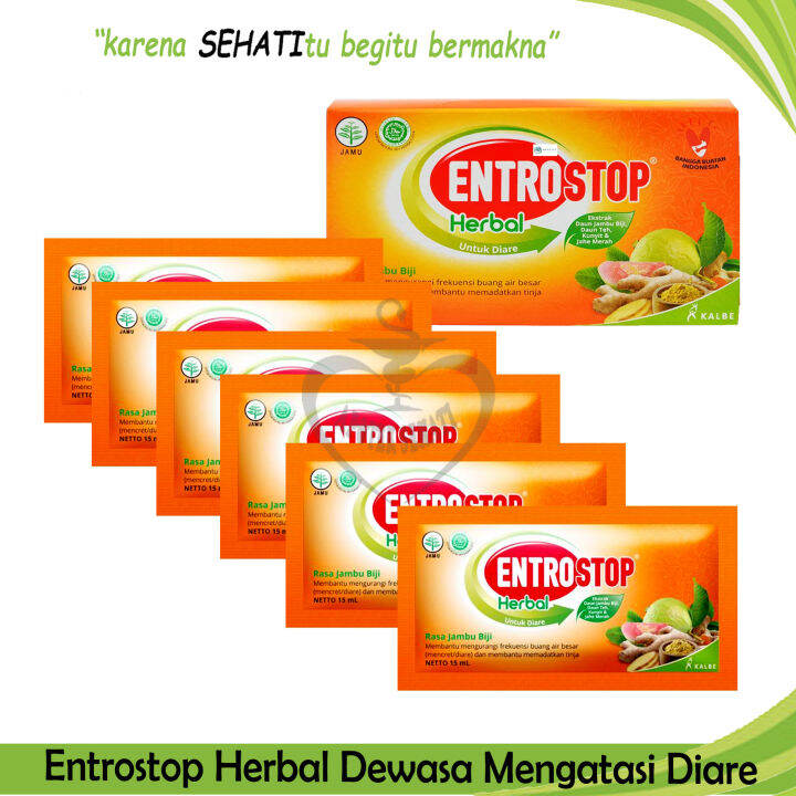 Entrostop Herbal Cair Mengurangi Diare Mencret Dewasa | Lazada Indonesia