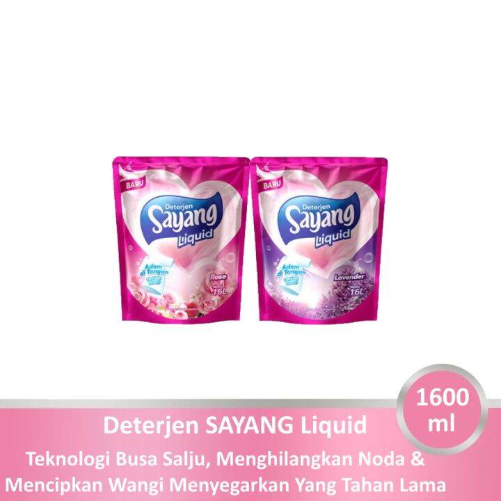 DETERJEN SAYANG LIQUID 1,6 liter | Lazada Indonesia