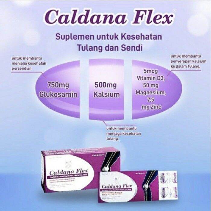 VITAMIN TULANG & SENDI CALDANA FLEX (isi 30 Kaplet) | Lazada Indonesia