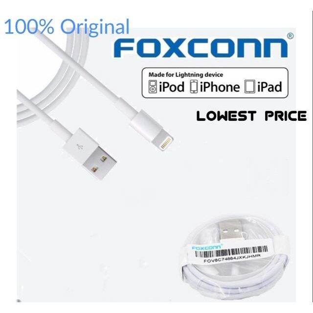 100 Original Foxconn Lightning Charging Cable 1m For Apple | Lazada PH