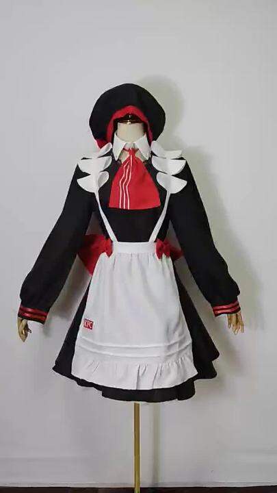 จุดเดิม KFC การเชื่อมโยง Noel cosplay โนเอล cos เสื้อผ้า Lolita เสื้อผ้าพนักงานเสิร์ฟ | Lazada.co.th