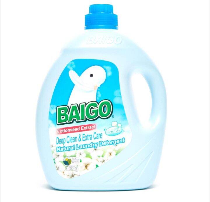 Baigo Deep Clean And Extra Care Natural Laundry Liquid Detergent 3.5kg ...