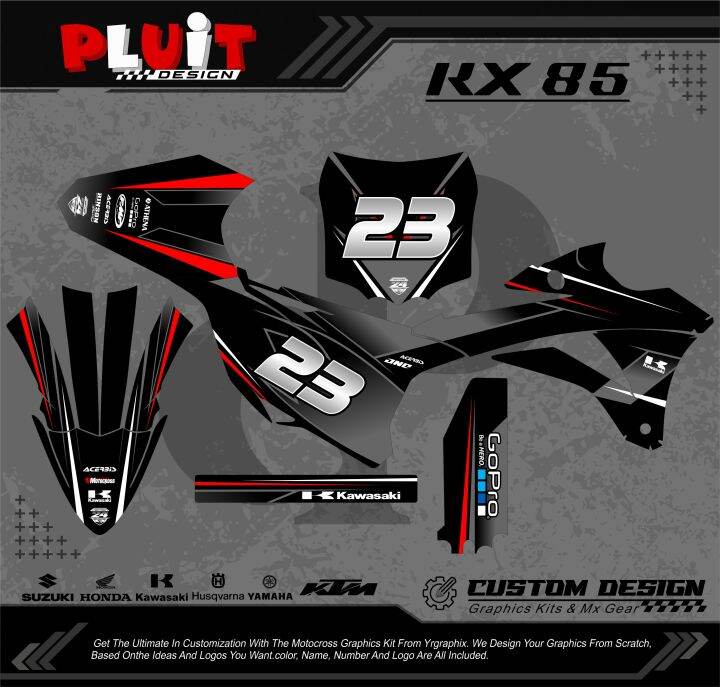 Decal Sticker Striping Variasi Fullbody Cross Trail Bebek Standar GTX ...