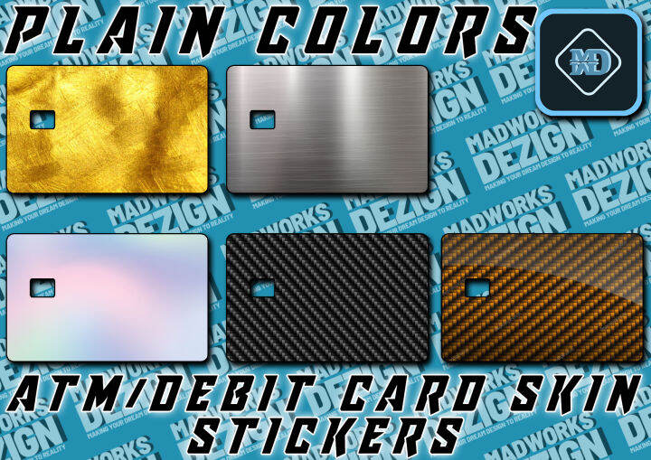 ATM Debit Card Stickers Skin PERSONALIZED/CUSTOMIZED by MadWorks Dezign ...