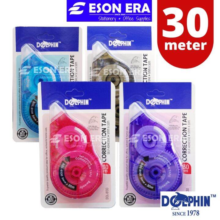 [30meter] Dolphin Correction Tape 30meter DOL-8130 | Lazada