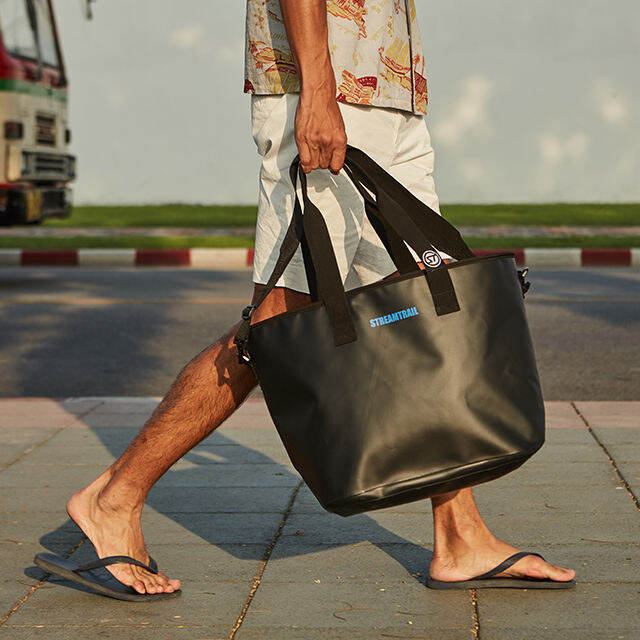 Stream Trail - Puffer กระเป๋าทรงTote มีปากปิดกระเป๋าแบบรูด | Lazada.co.th