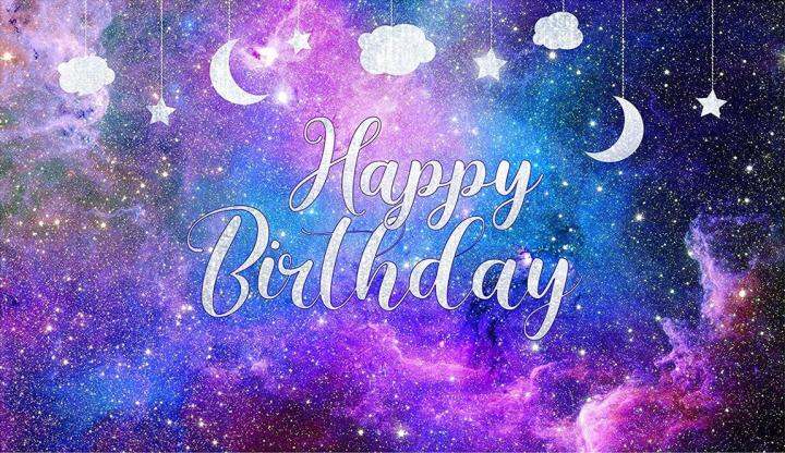 Space Galaxy Birthday Backdrop Cosmic Galaxy Background Starry Universe ...