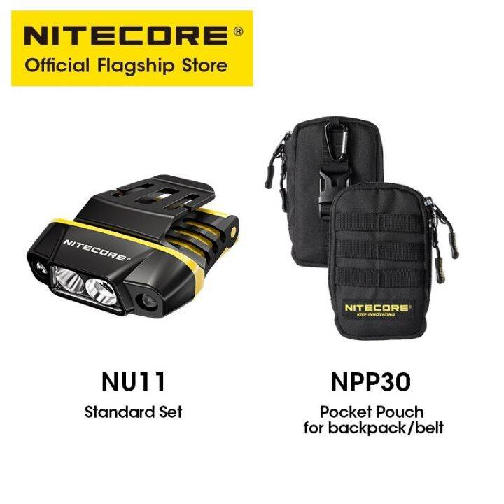 NITECORE NU11จับการเคลื่อนไหว IR อัจฉริยะคลิปเซนเซอร์ออนไฟแค็ปแบตเตอรี่ในตัวมุมปรับได้90 ...