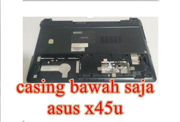 Casing case bagian bawah mobo laptop asus x45u hitam original x45 ...