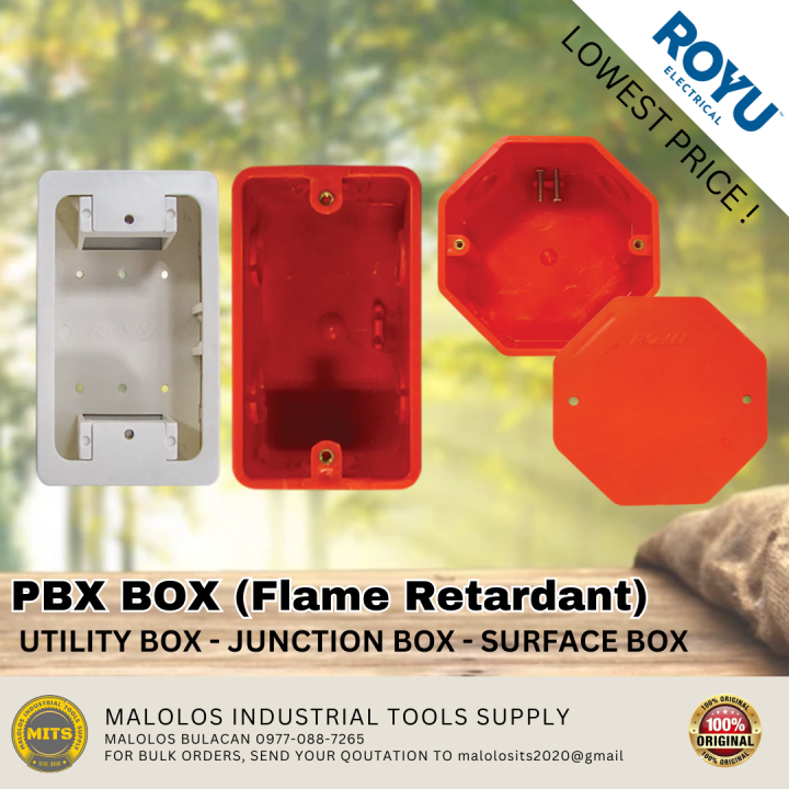 ROYU PBX BOX (Flame Retardant) UTILITY BOX - JUCTION BOX - SURFACE BOX ...