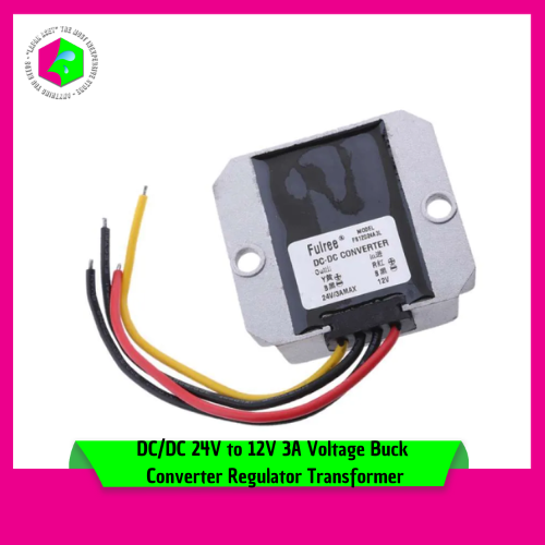 DC/DC 24V to 12V 3A Voltage Buck Converter Regulator Transformer ...