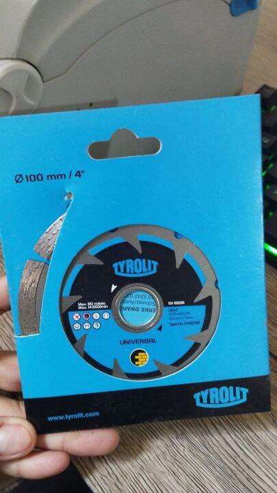 Tyrolit Authentic Universal Diamond Turbo Cutting Disc 4 Inch For Stone ...