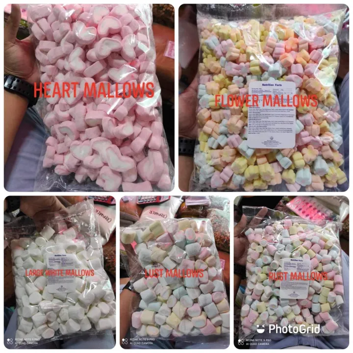 NEGOSYO PACK】 Marshmallows Mallows / LARGE WHITE / HEART / FLOWERS ...