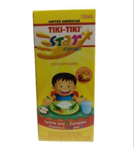 TIKI-TIKI STAR SYRUP 120ML FRUITTY FLAVOR | Lazada PH