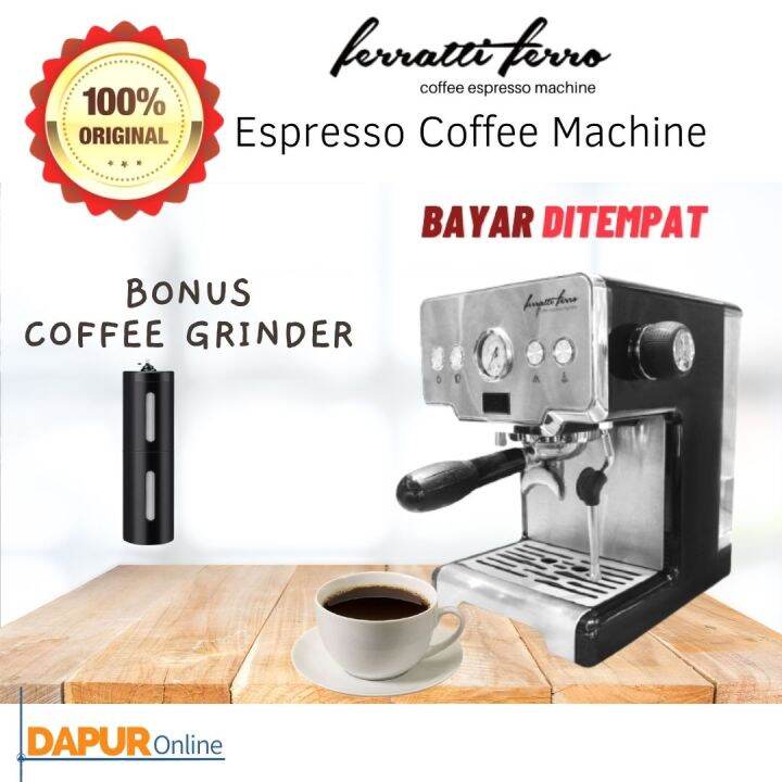 Mesin Espresso / Espresso Machine - FERRATTI FERRO FCM3605 | Lazada ...