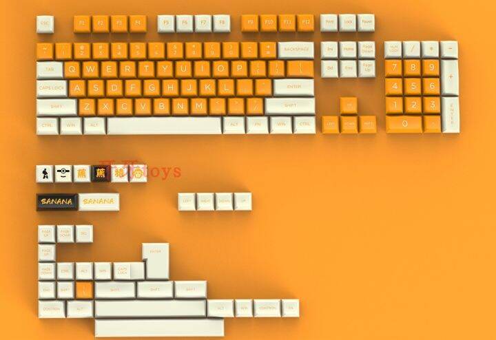 Banana banana reverse color sa mechanical keyboard keycap spherical cap ...