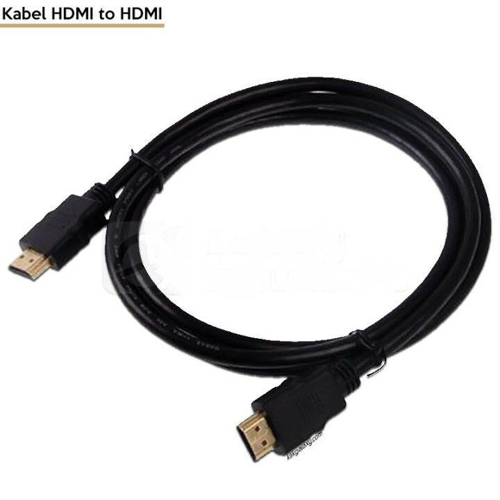 Kabel HDMI untuk Set Top Box / STB to TV / Laptop / Monitor 1 Meter | Lazada Indonesia